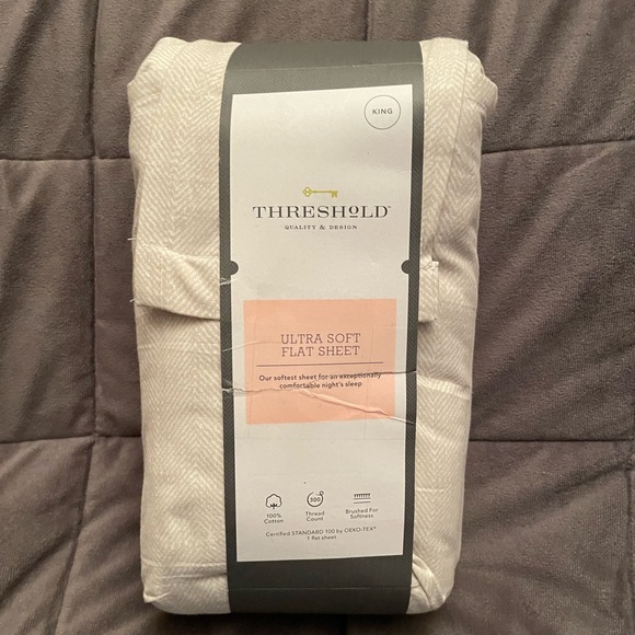 Bedding | Threshold 30 Thread Count Ultra Soft Flat Sheet King ...